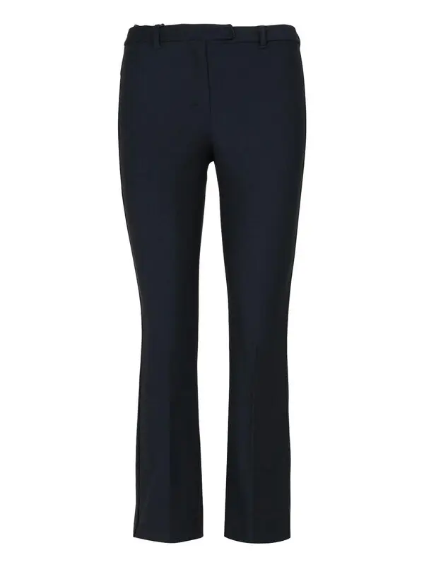 Max Mara Flared Ankle-length Trousers - Blue