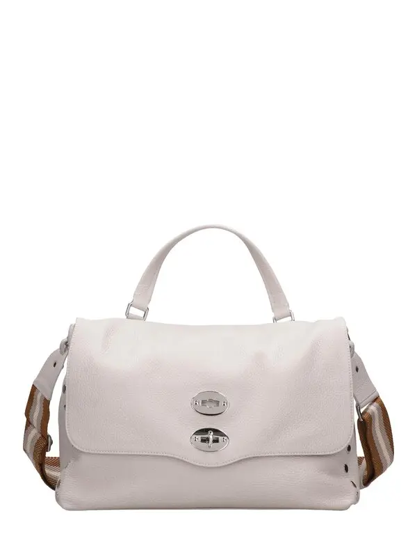 ZANELLATO Leather Shoulder Bag - Bianco Sporco