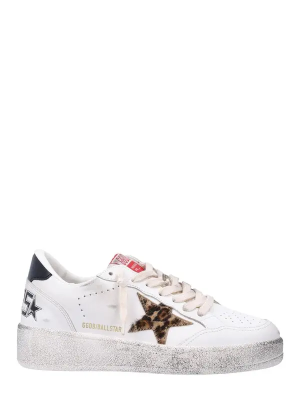 GOLDEN GOOSE Ball Star Sneakers - White Leo