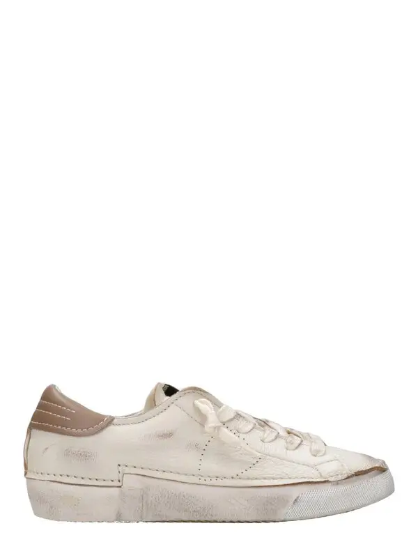 Philippe Model Distressed Leather Sneakers - Burro