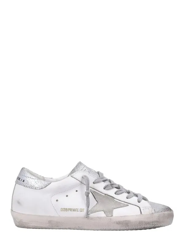 GOLDEN GOOSE Super-star Sneakers - White/ivory/silver