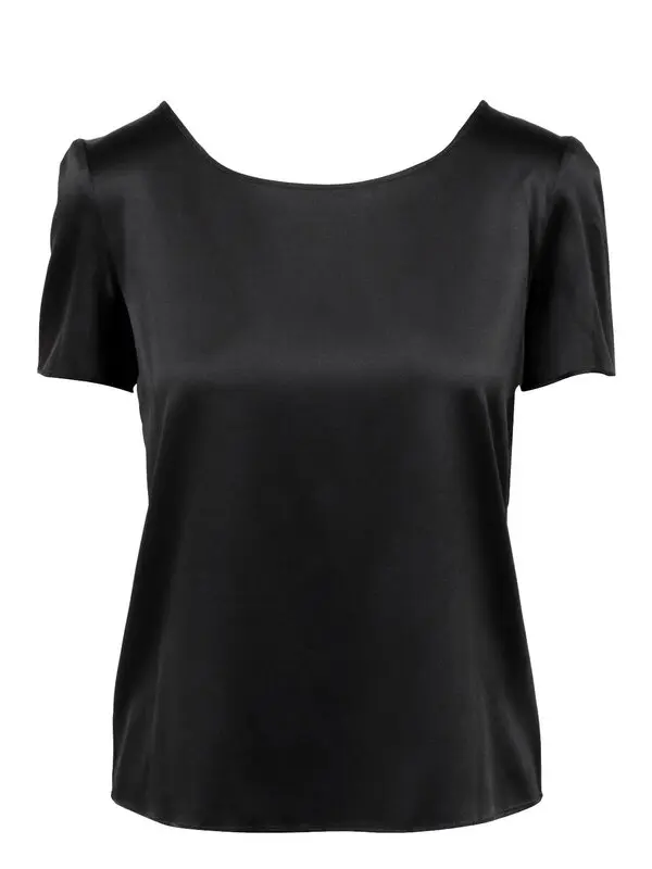 PENNY BLACK Silk Satin Top - Black