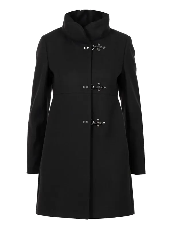 FAY Virgin Wool Blend Coat - Black