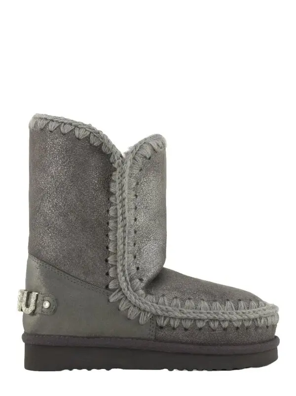 Mou Eskimo 24 Boots With Rhinestone Logo - Grey