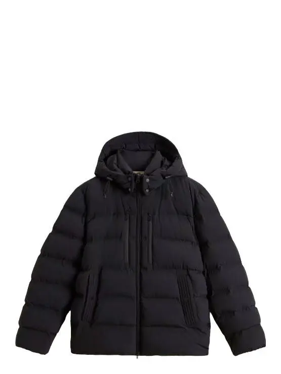 Woolrich Matt Stretch Puffer Jacket - Black