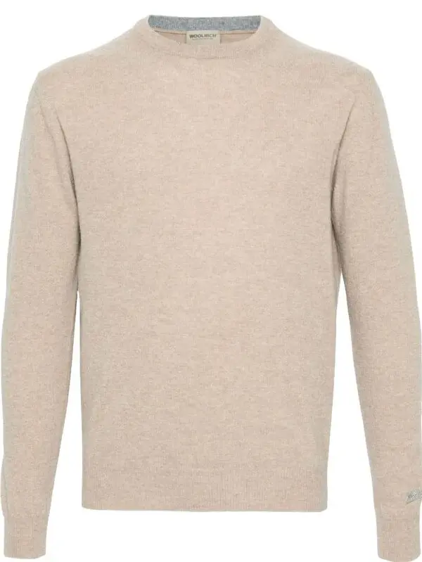 Woolrich Lambswool Crewneck - Beige