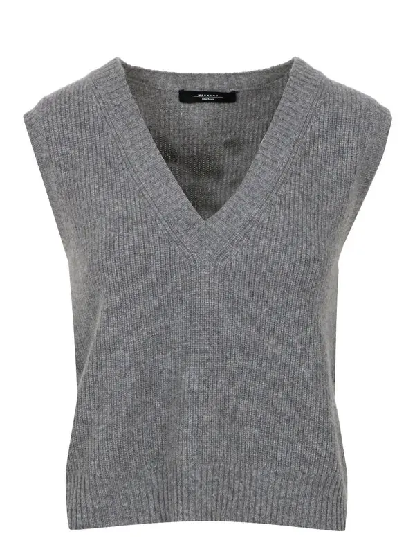 Max Mara Cashmere Knit Top - Grey