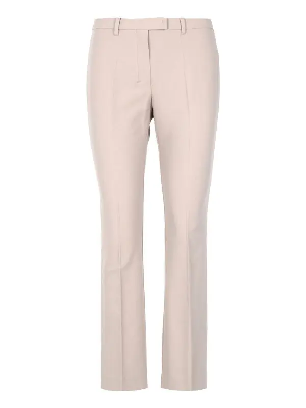 Max Mara Flared Stretch Trousers - Beige