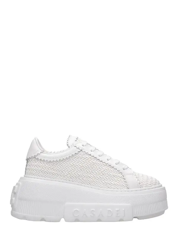 Casadei Woven Vegan Sneakers - White
