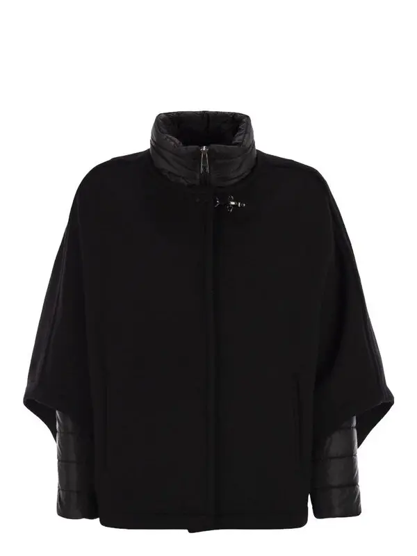 FAY Double Cape - Black
