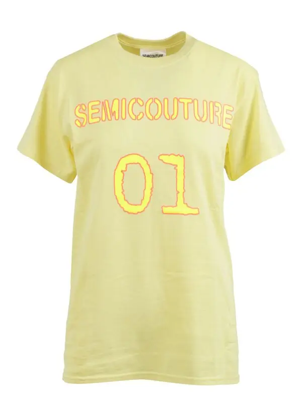 SEMICOUTURE T-shirts And Polos - Yellow
