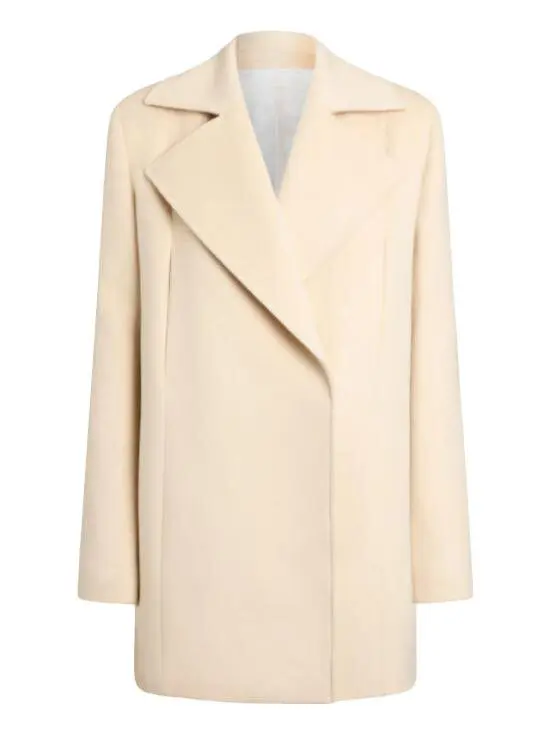 PT TORINO Wool And Cashmere Drap Coat - Cream
