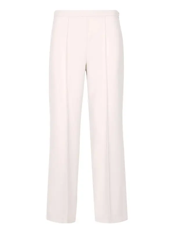 Max Mara Trousers With Ironed Crease - Burro