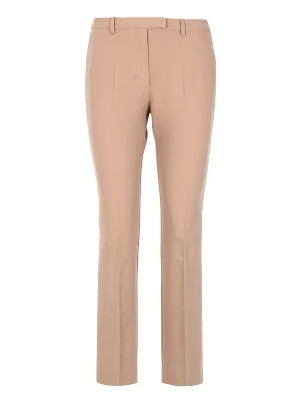 Max Mara Flared Stretch Trousers - Camel