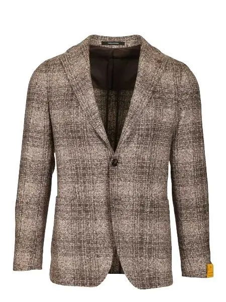 Tagliatore Wool And Silk Jersey Blazer - Brown