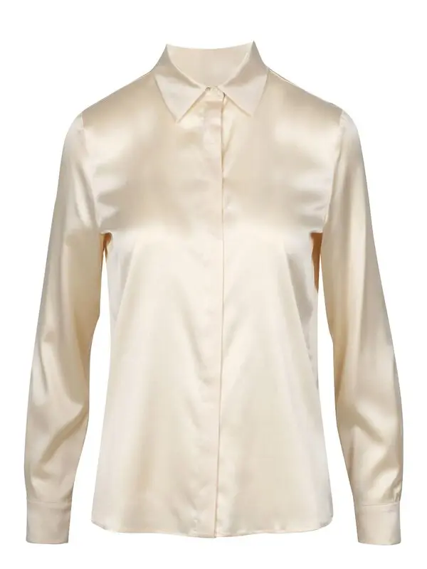 PENNY BLACK Silk Button-down Shirt - Yellow