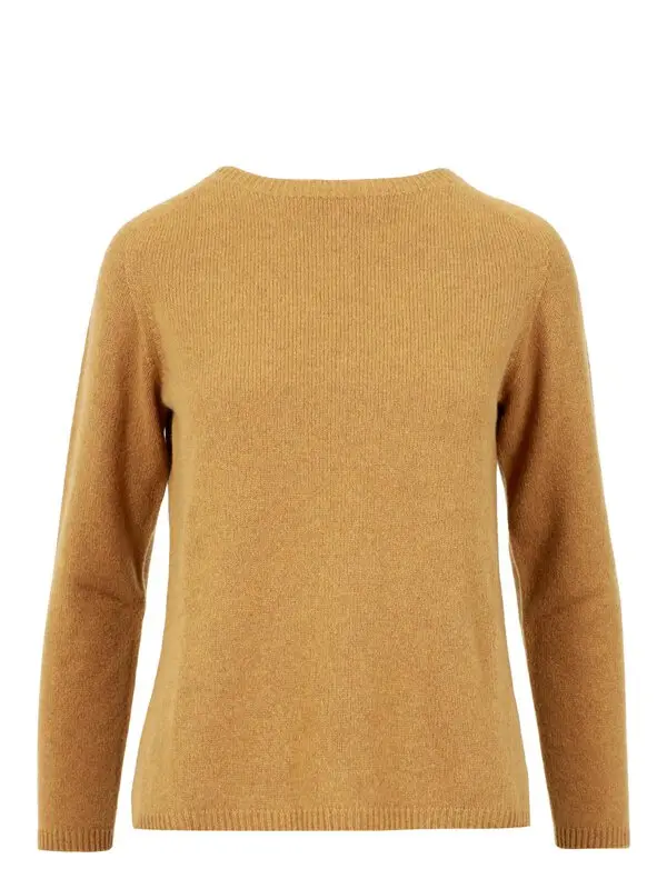 Max Mara Wool Crew Neck Sweater - Dark Yellow