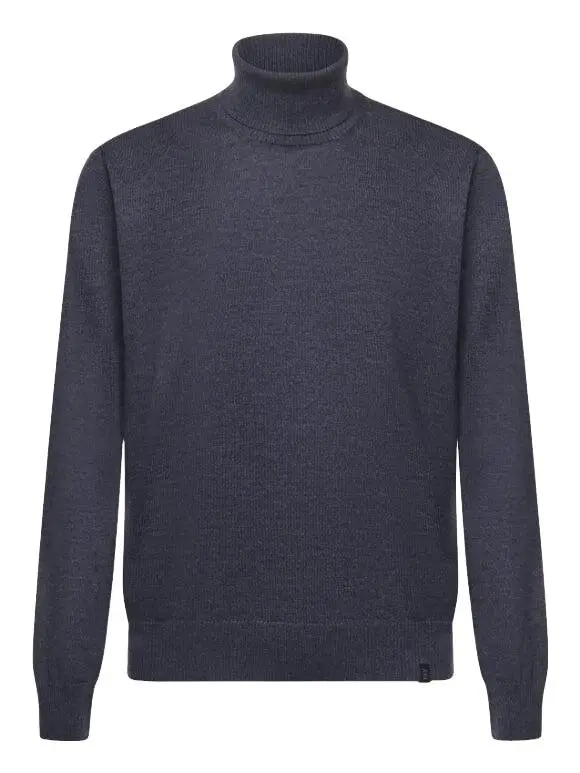 FAY Wool Turtleneck Sweater - Blue