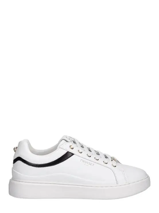 Twin-set Sneakers With Contrasting Inserts - White