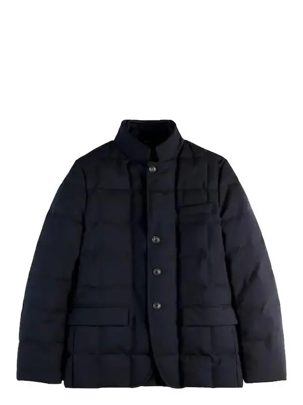 FAY Down Jacket With Double Front - Blue