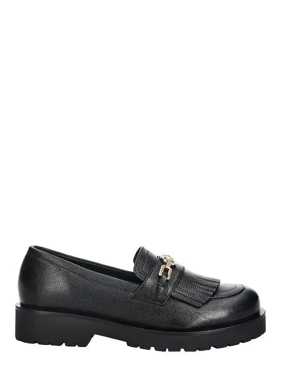 Twin-set Loafers With Fringe - Black