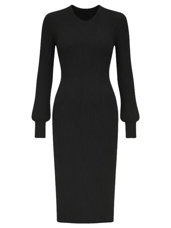 Twin-set Knitted Dress - Black