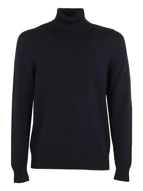 DRUMOHR Fine Knit Turtleneck - Blue