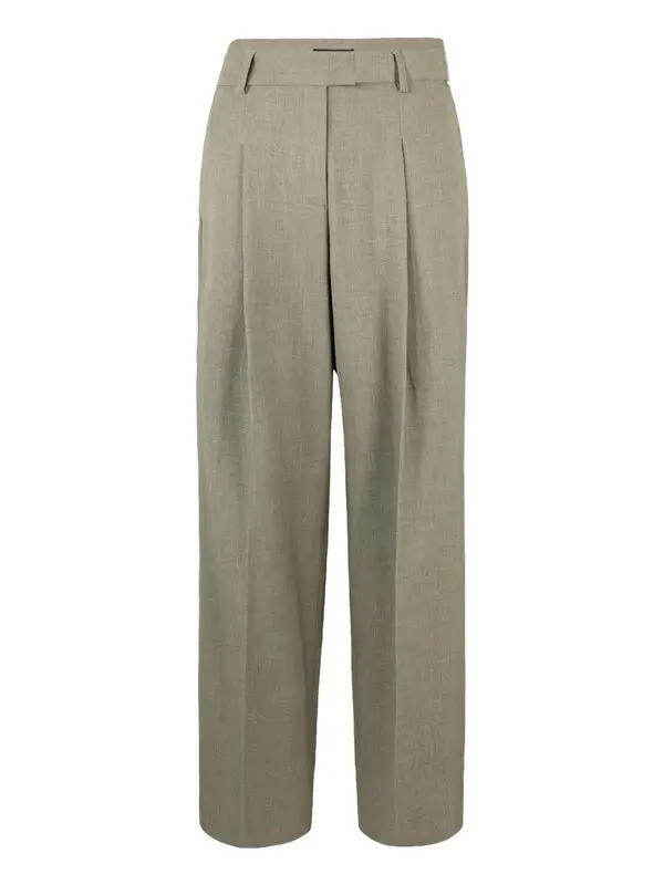 Liu Jo High-waist Pleated Trousers - Green