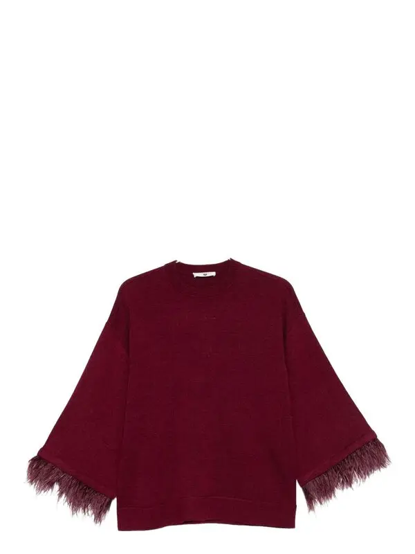 TWINSET Long Sleeve Sweater - Red