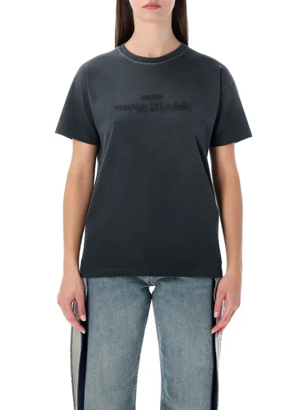 MAISON MARGIELA Reverse Logo T-shirt - Washed Black