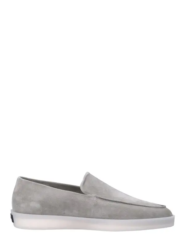 Fear Of God Suede Loafers With Translucent Rubber Sole - Flint Grey