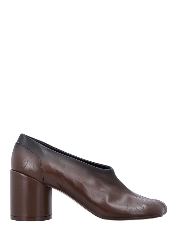 MAISON MARGIELA Anatomic Block-heel Pumps - Brown