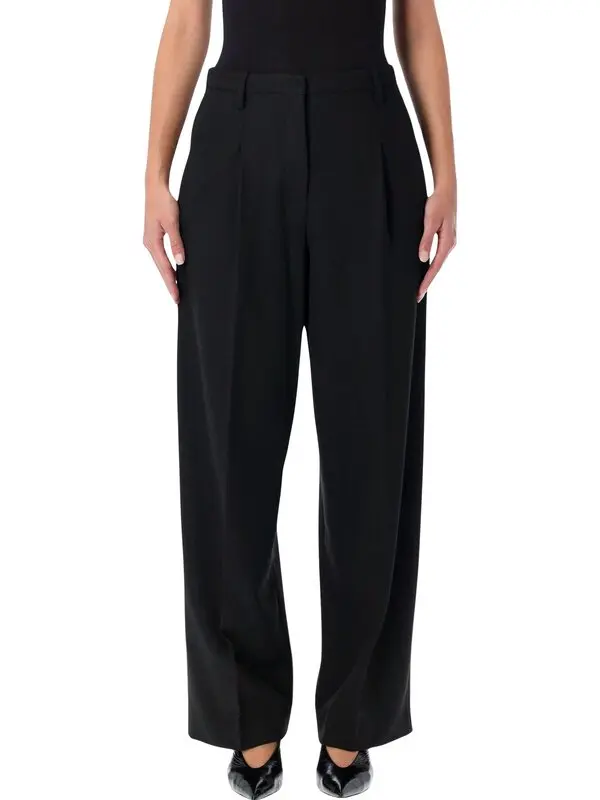 BY MALENE BIRGER Elsa Wide-leg Trousers - Black