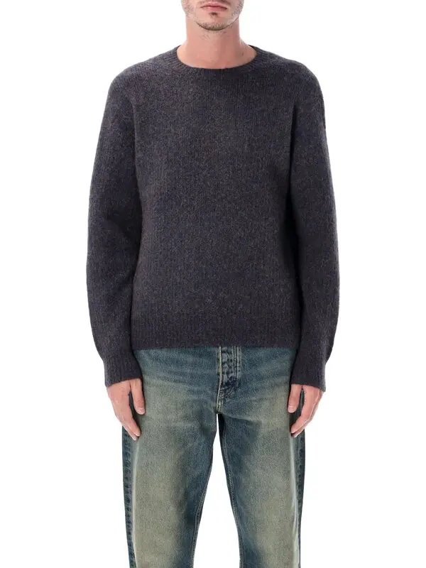 SUNFLOWER Yak And Wool-blend Ribbed Sweater - Dirty Navy