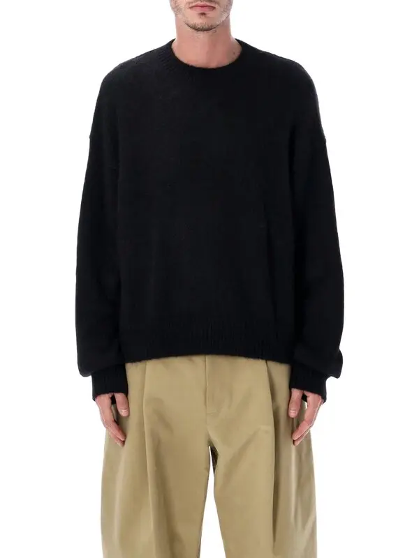 Studio Nicholson Wynn Superkid Mohair Knit Sweater - Black