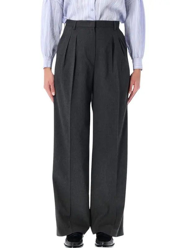 SESSUN Emilio Trousers - Greysand