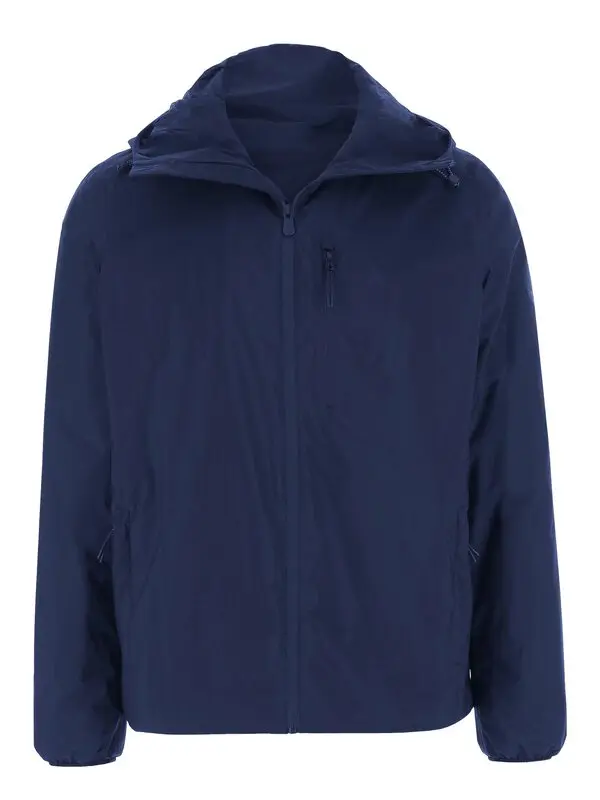 SAVE THE DUCK Lightweight Jacket With Hood And Chest Pocket - Blue