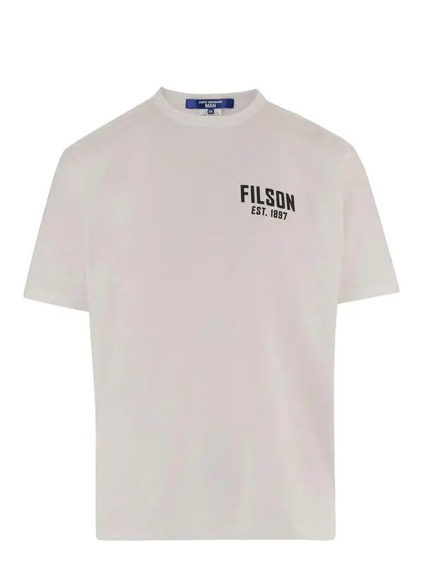 Junya Watanabe Cotton T Shirt With Logo - White