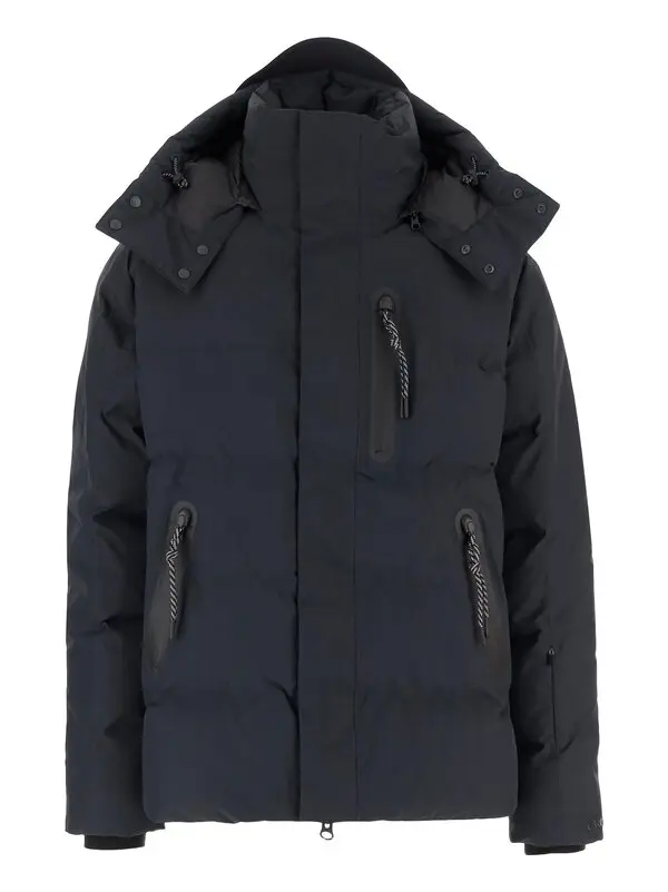 SAVE THE DUCK Padded Jacket With Hood And Multiple Pockets - Navy Scuro
