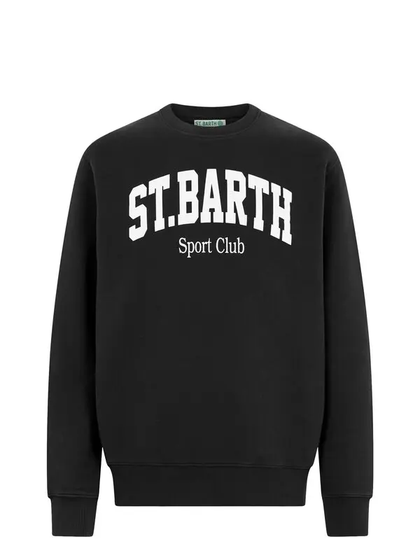 MC2 SAINT BARTH Cotton Sweatshirt With Logo - Blue