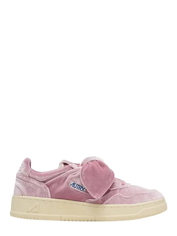 AUTRY Medalist Low Velvet Sneakers - Pink