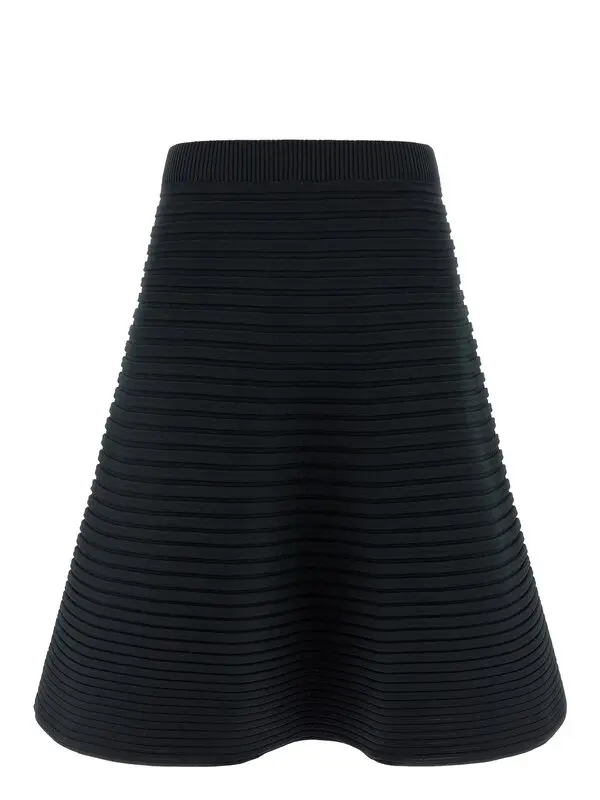 Issey Miyake Bounce Knit Midi Skirt - Green