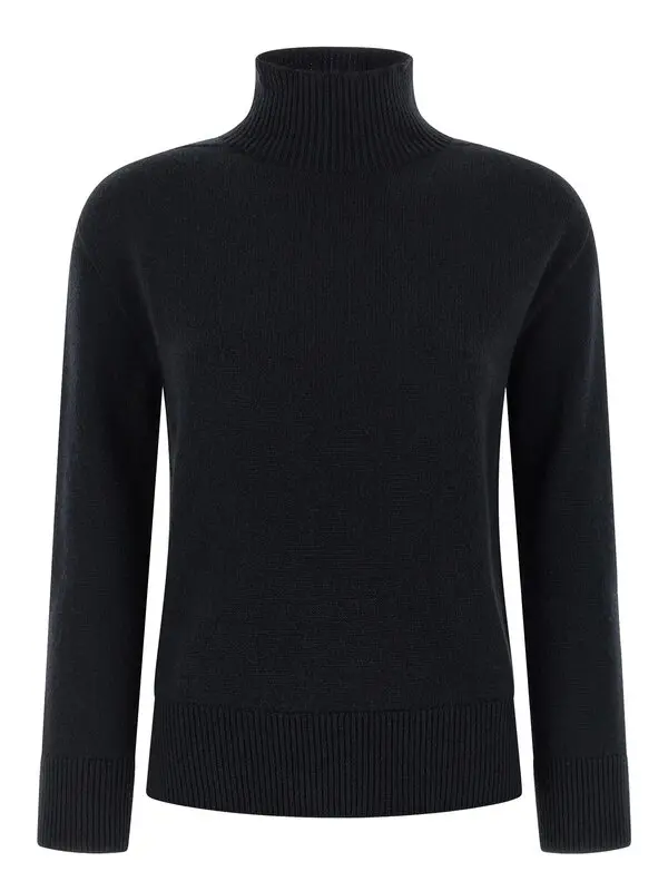 Max Mara Quercia Cashmere Turtleneck Sweater - Blue