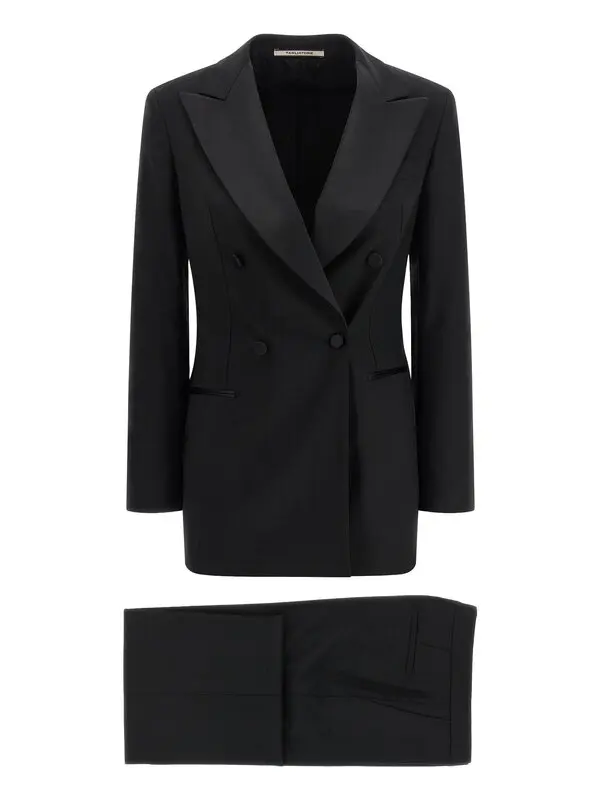 Tagliatore Clarita Tuxedo Dress - Black
