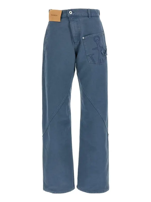 J.W.ANDERSON J.w. Anderson Twisted Workwear Trousers - Light Blue