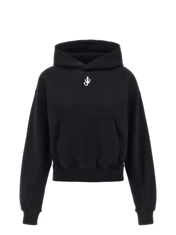 J.W.ANDERSON J.w. Anderson Anchor Embroidered Hoodie - Black
