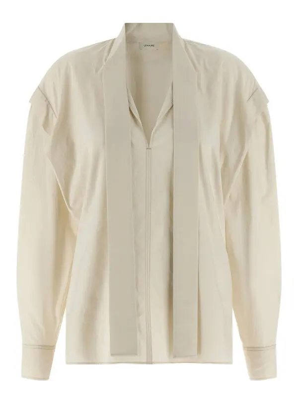 LEMAIRE Ascot Blouse - Beige