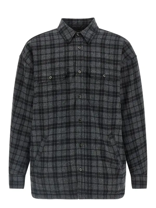 WILLY CHAVARRIA Padded Overshirt - Gray