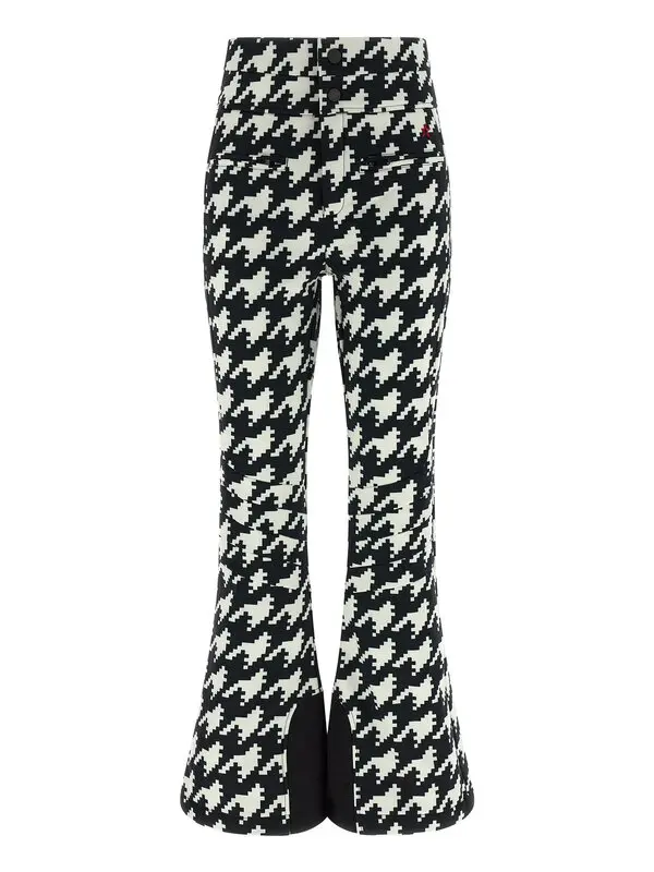 Perfect Moment Aurora Houndstooth Ski Pants - White/black