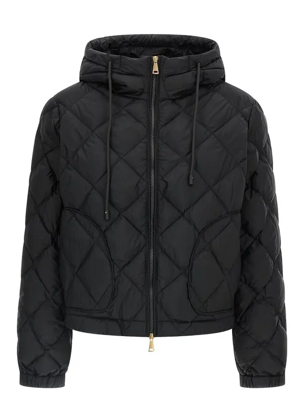 Max Mara Eris Diamond-quilted Jacket - Black